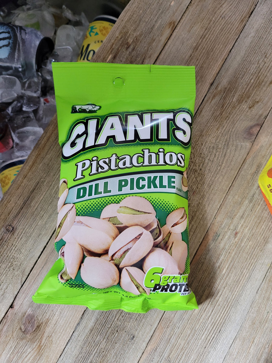Giants Dill Pickle Pistachios – Squeak’s Convenience Store