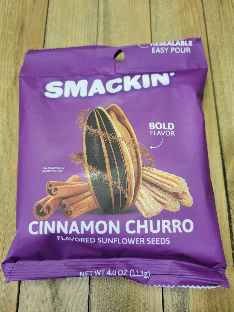 Smackin' Cinnamon Churro Sunflower Seeds – Squeak’s Convenience Store