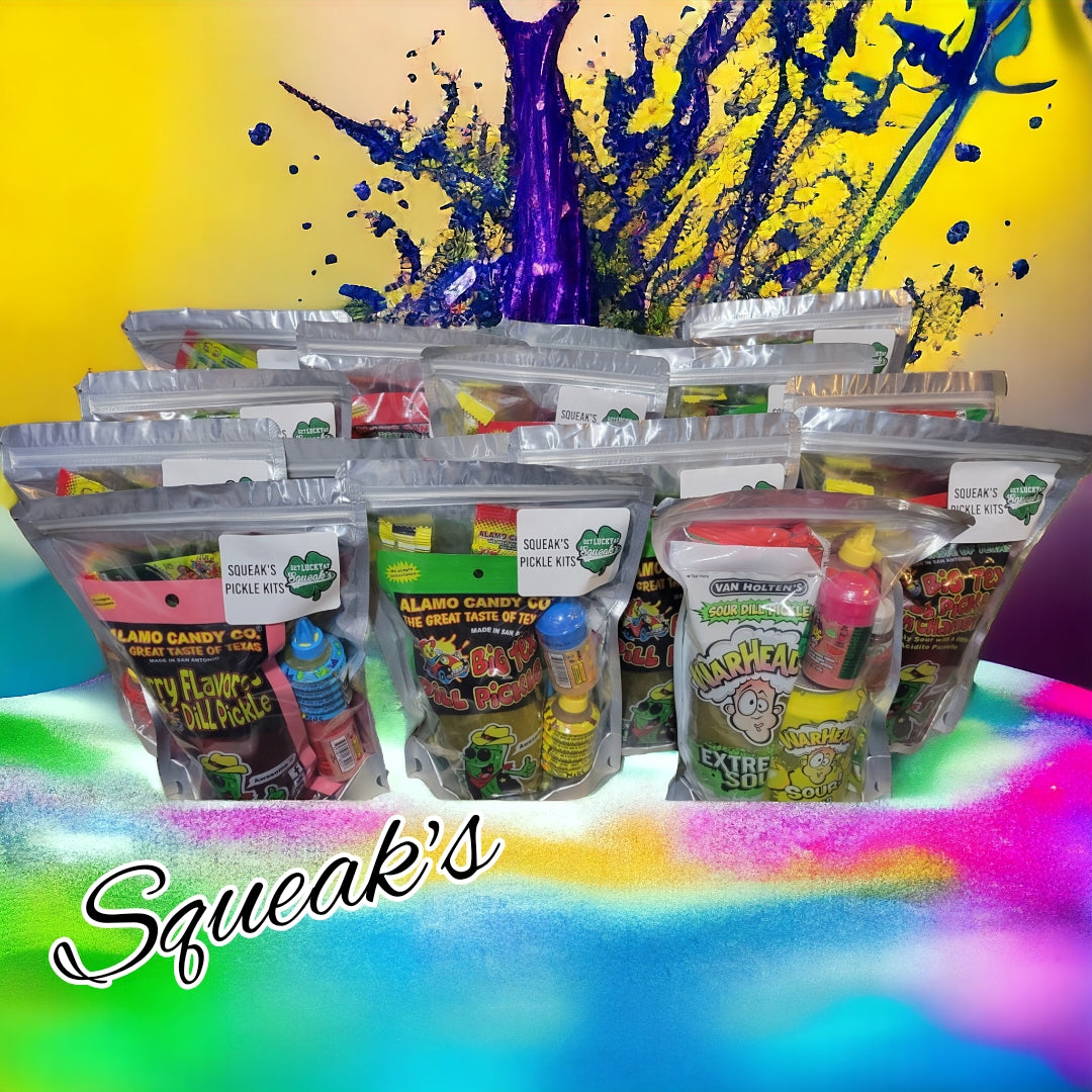 Squeak's Deluxe Pickle Kit w/Tajin Lucas – Squeak’s Convenience Store