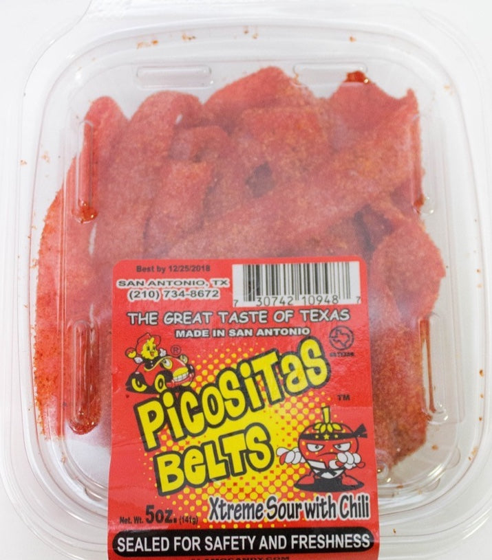 Alamo Candy Picositas Belts Small Tray – Squeak’s Convenience Store